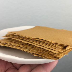 Handmade paper ready to ship.